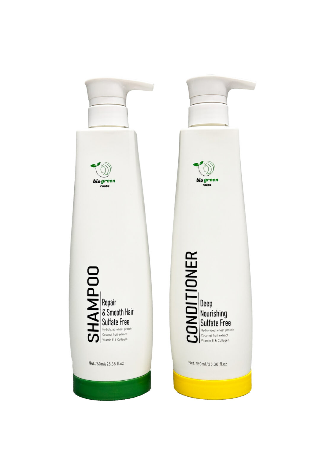 Biogreen Roots Hair Shampoo & Conditioner – (750+750ml) Combo ...